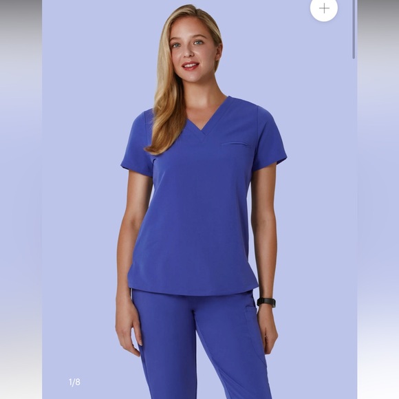 Mandala | Tops | Mandala One Pocket Scrub Top And High Waisted Wide Leg ...